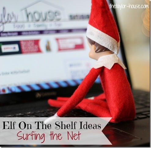 Elf On The Shelf: Surfing The Net #ElfOnTheShelf | The Taylor House