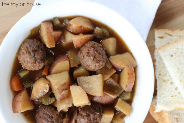 Slow Cooker Recipe: Meatball Stew | The Taylor House